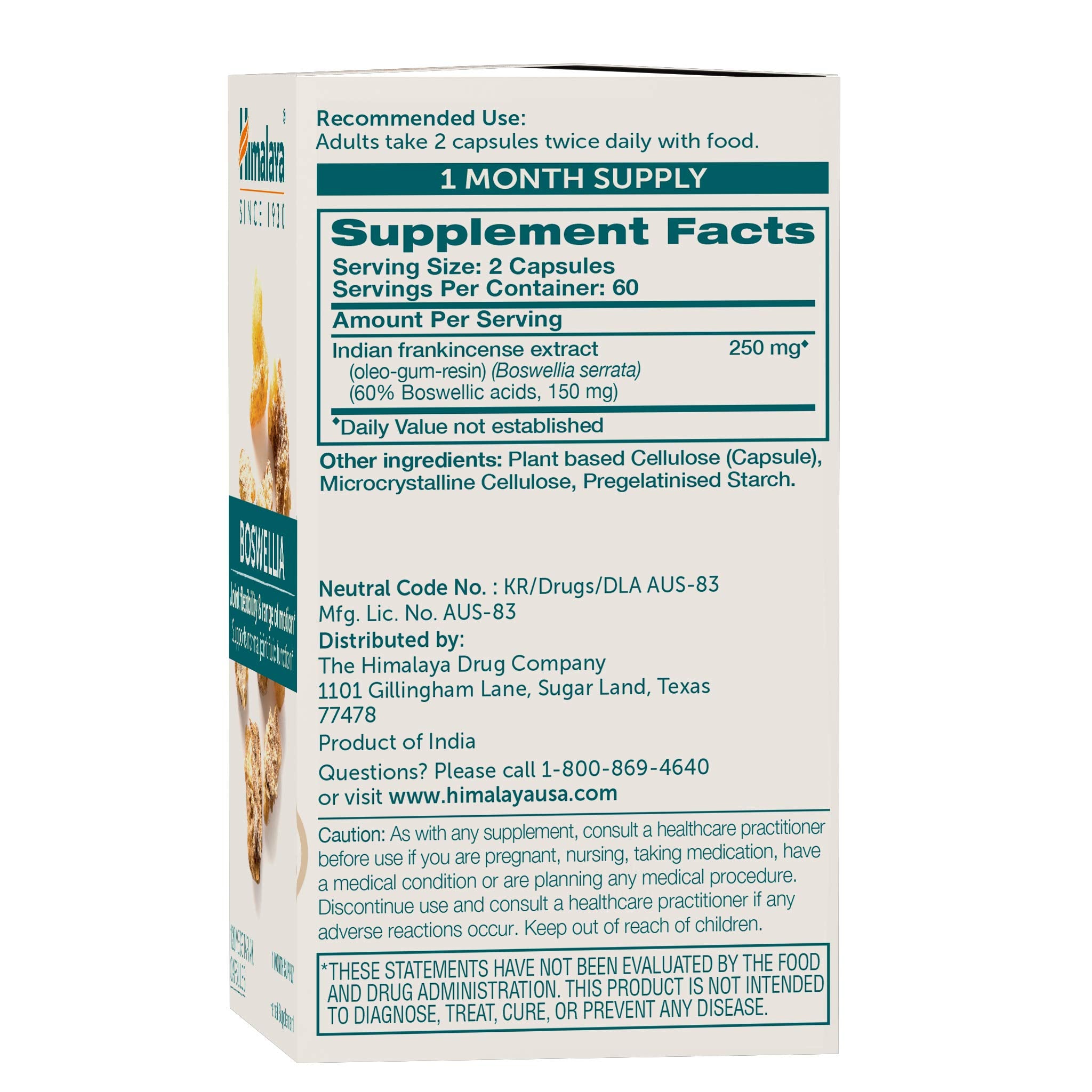 Himalaya boswellia for mobility