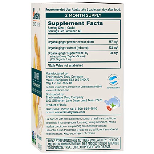 Himalaya ginger capsules for digestive health