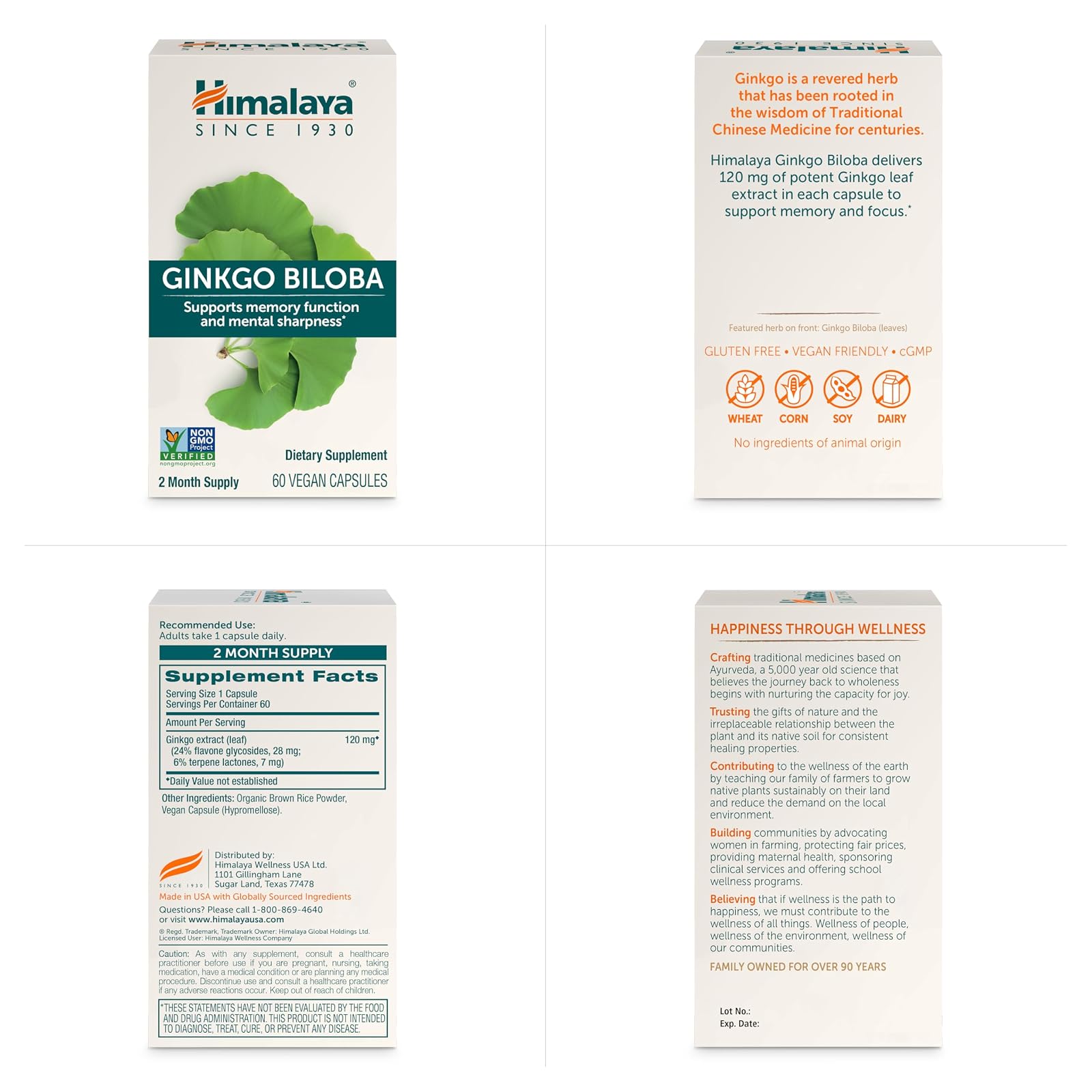 Himalaya Ginkgo capsules for overall wellness