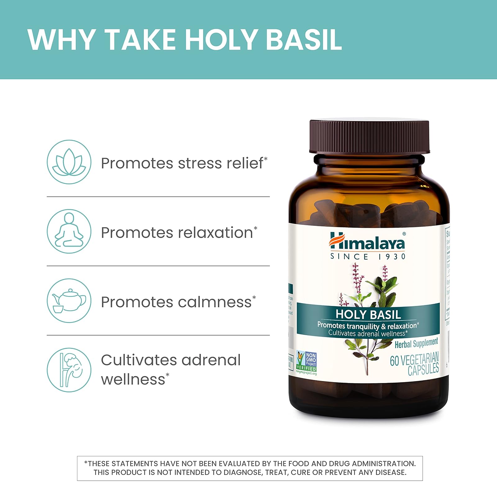 Himalaya Holy Basil 720 mg capsules
