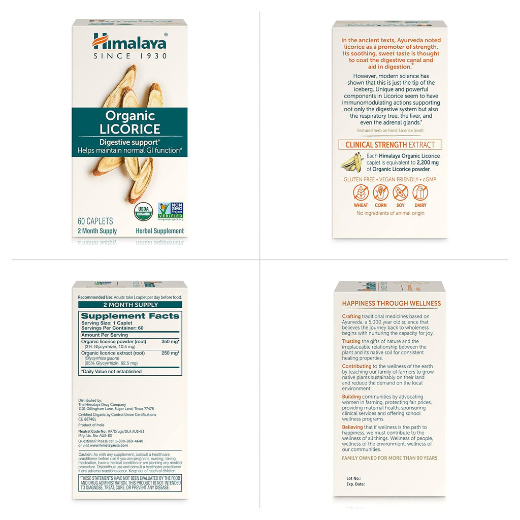 Himalaya licorice root extract dosage