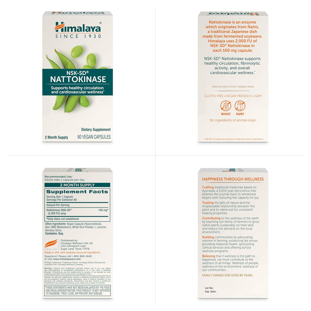 Himalaya Nattokinase for healthy circulation