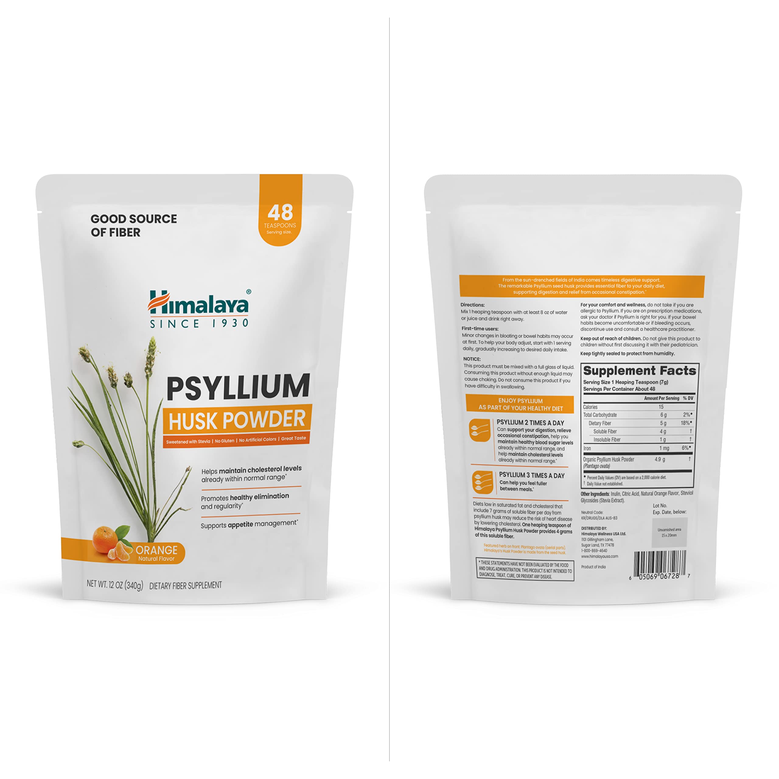 Himalaya psyllium for a balanced diet