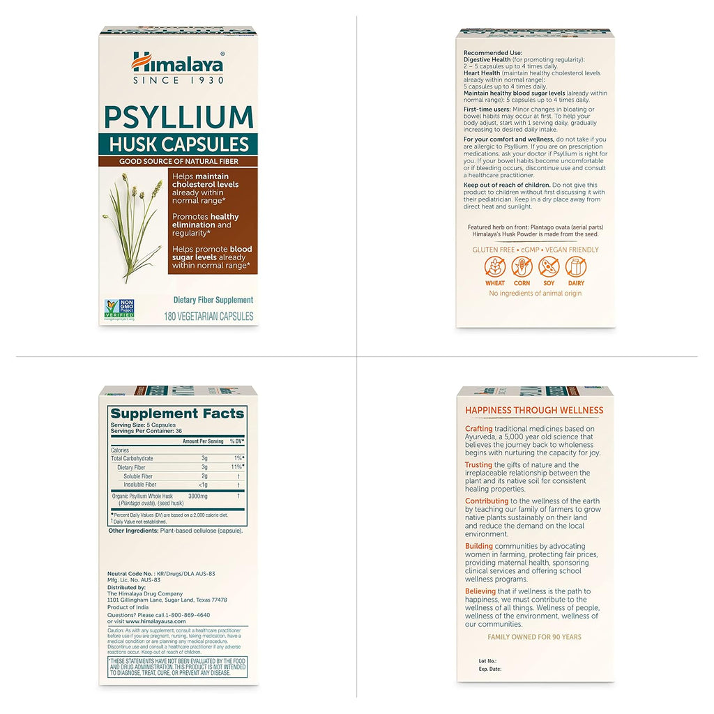 Himalaya psyllium husk dietary supplement