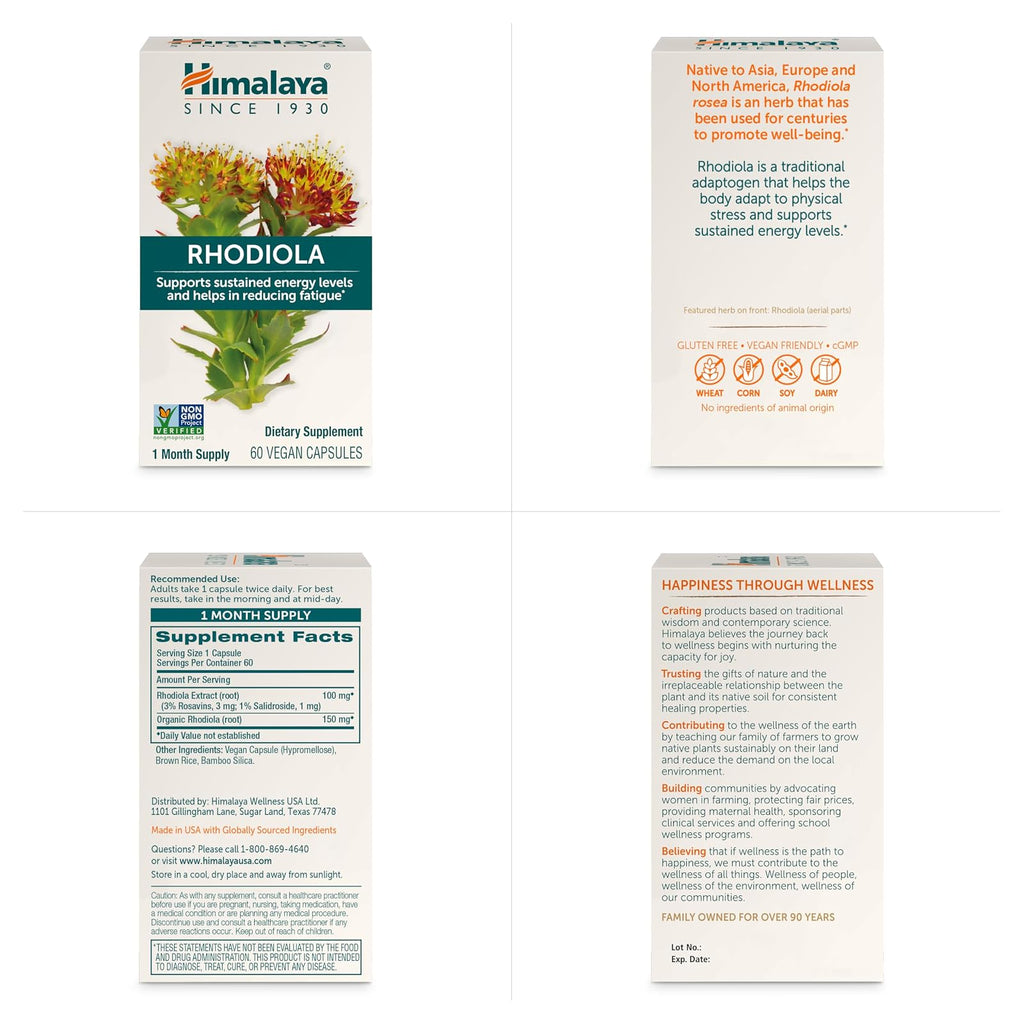 Himalaya Rhodiola Rosea for overall wellness