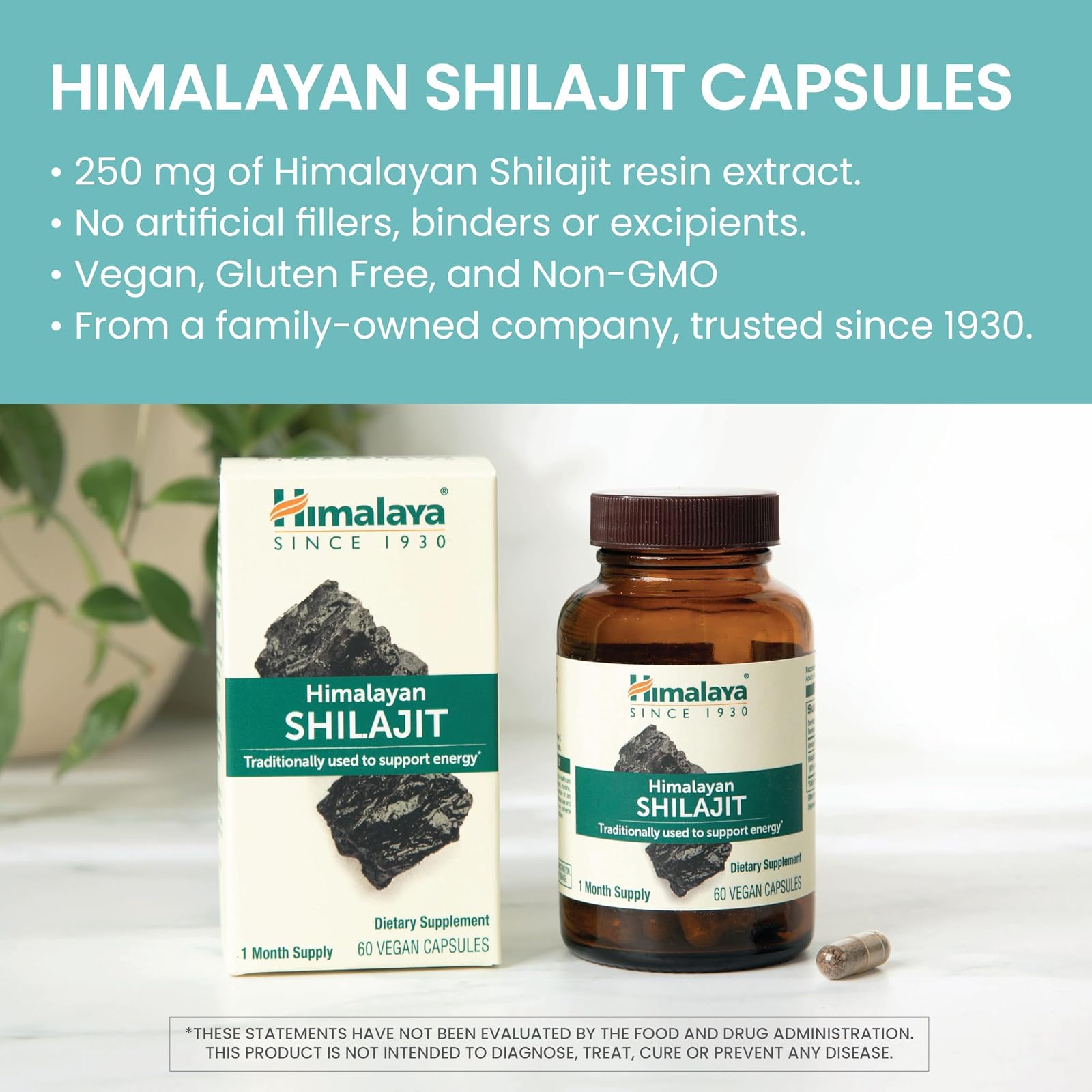 Himalaya Shilajit 250 mg health supplement
