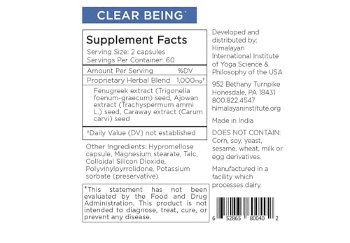 Himalayan Institute blended vitamins for vitality