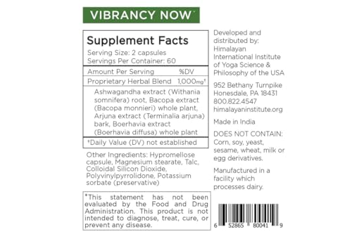 Himalayan Institute health supplement benefits