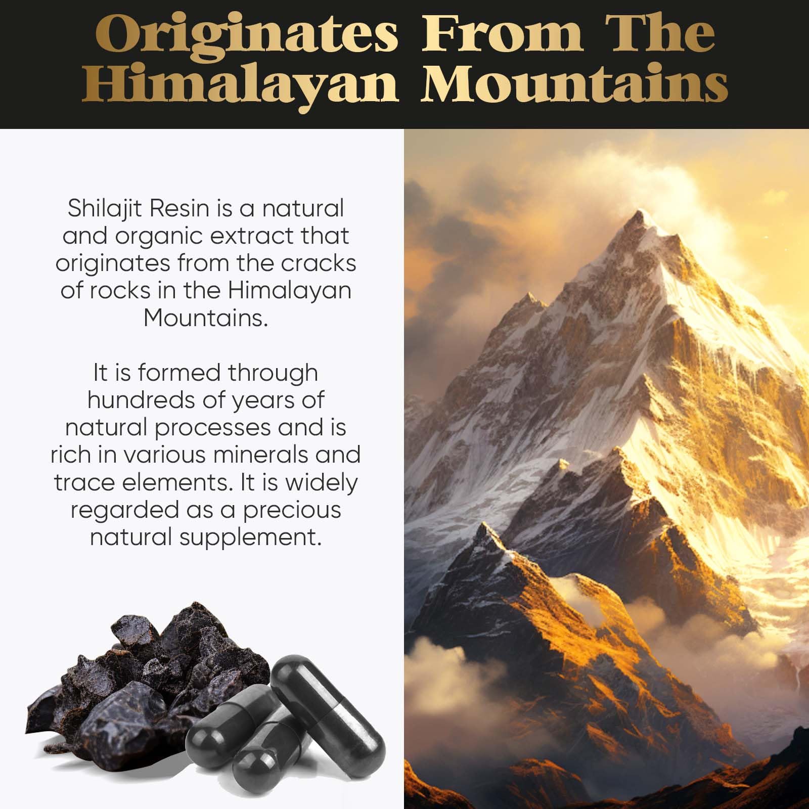 Himalayan mineral supplement capsules