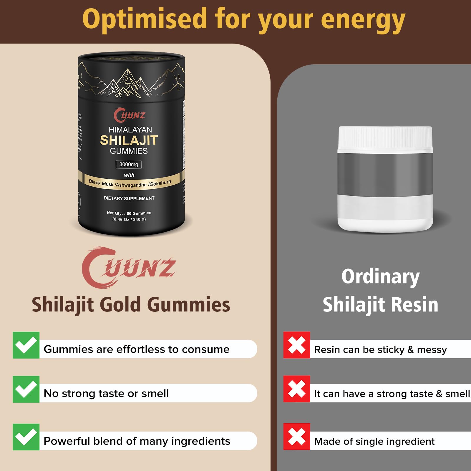 Himalayan Nutritious Shilajit for overall health