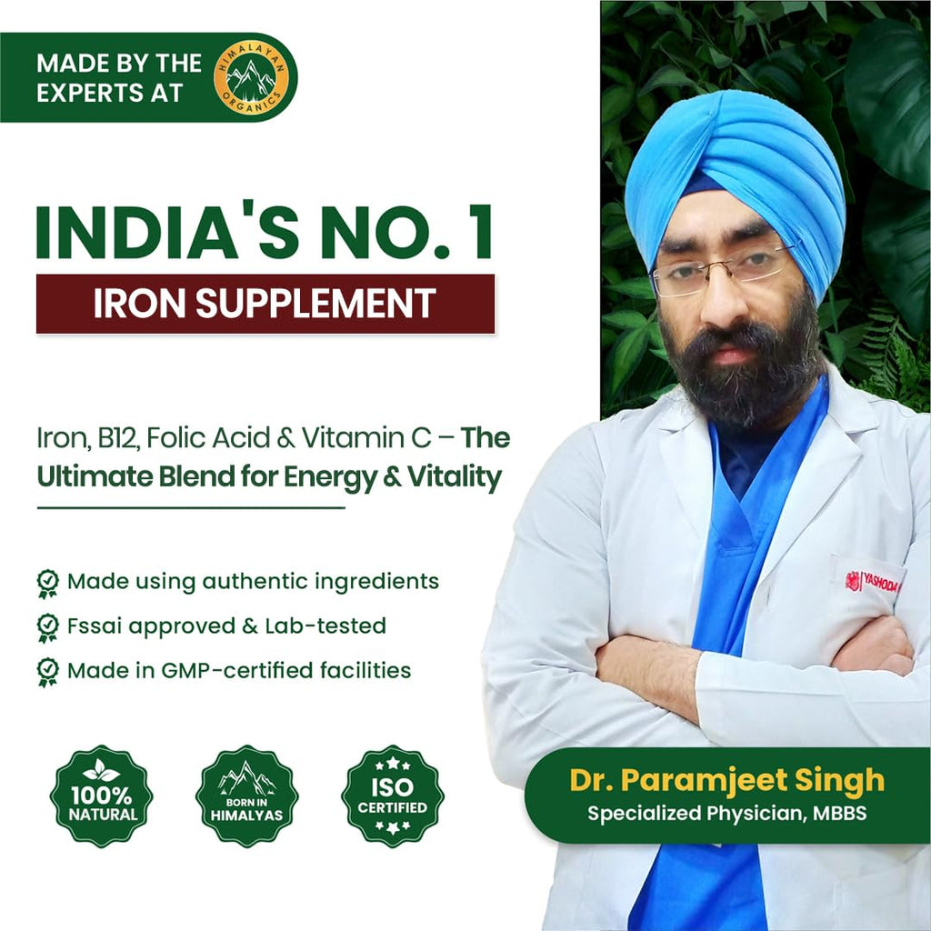 HIMALAYAN ORGANICS iron for fatigue relief