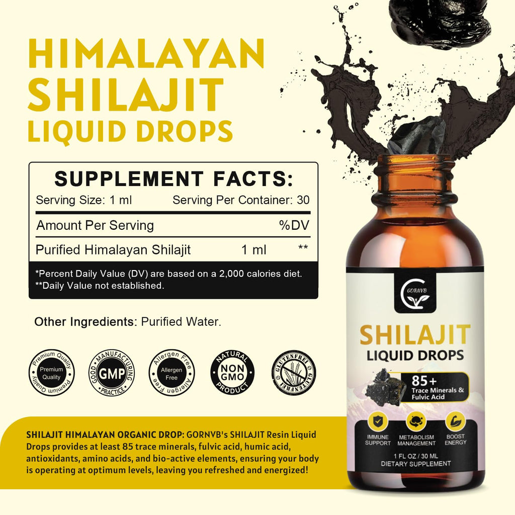 Himalayan resin drops for vitality