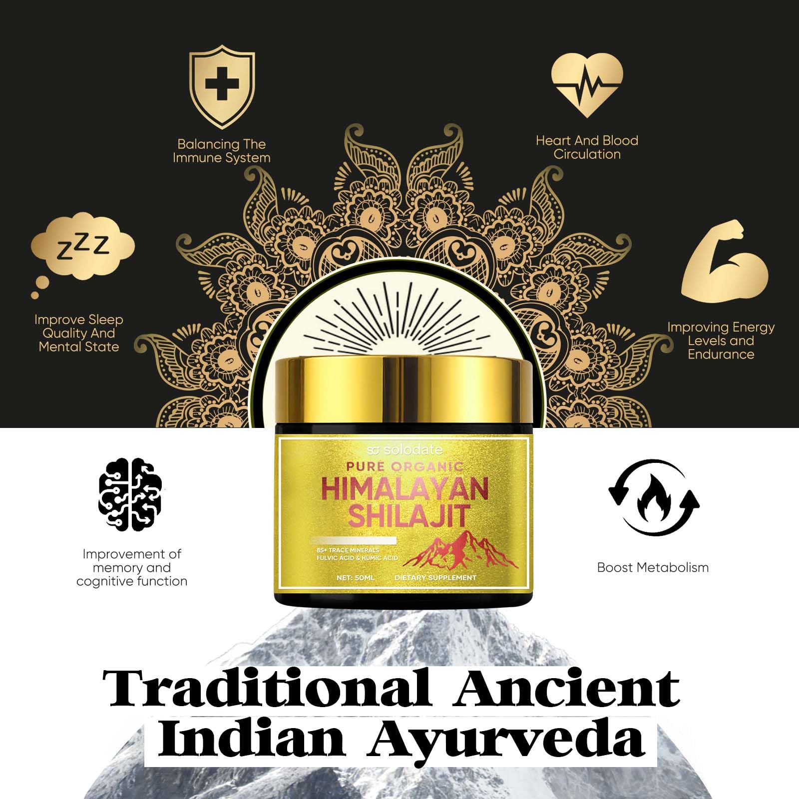 Himalayan resin for natural energy