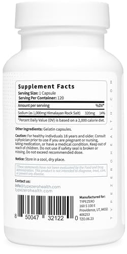 Himalayan salt capsules for wellness