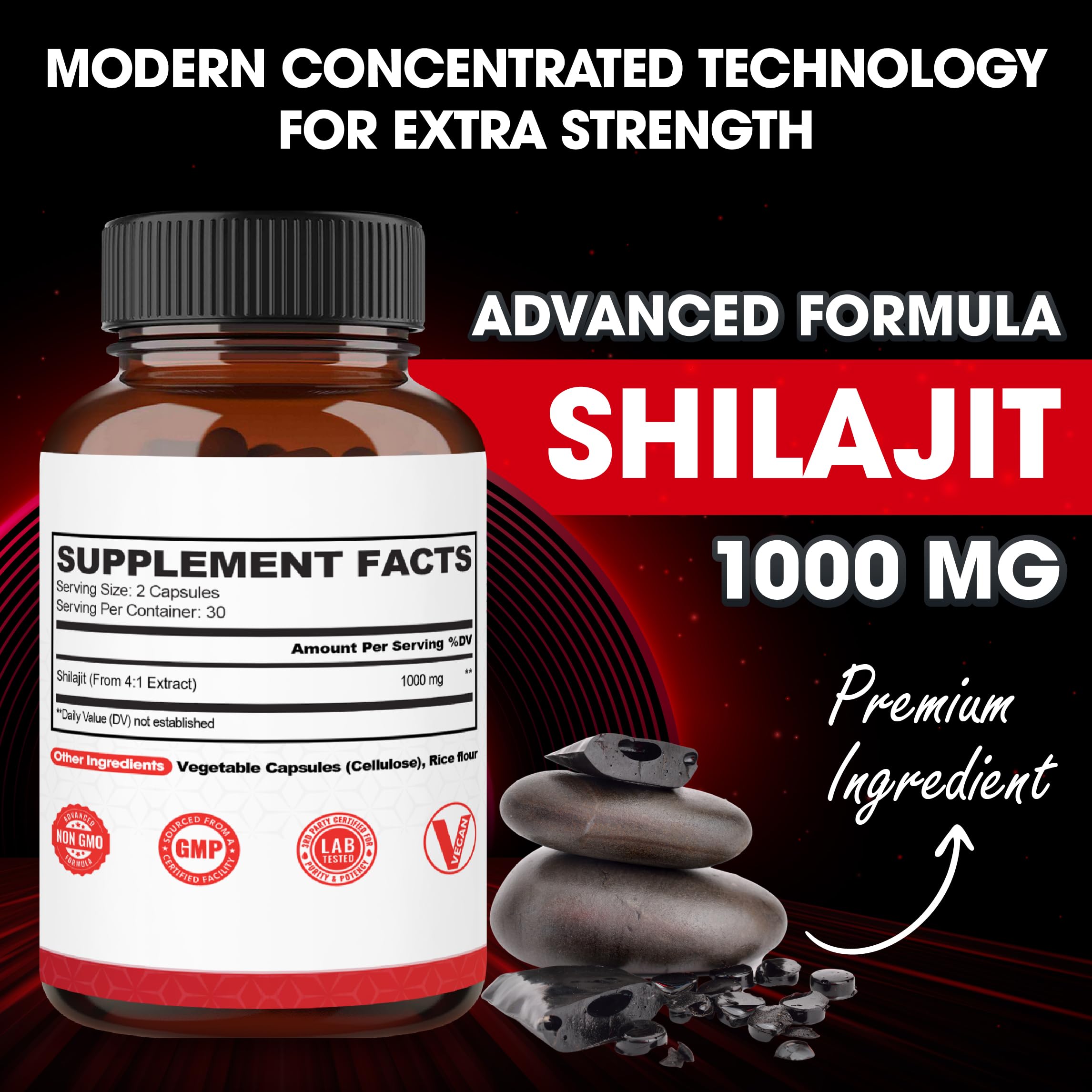 Himalayan Shilajit capsules for brain health