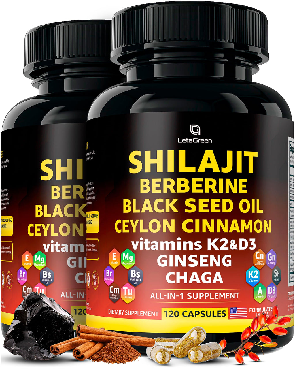 Himalayan Shilajit capsules with Ceylon cinnamon