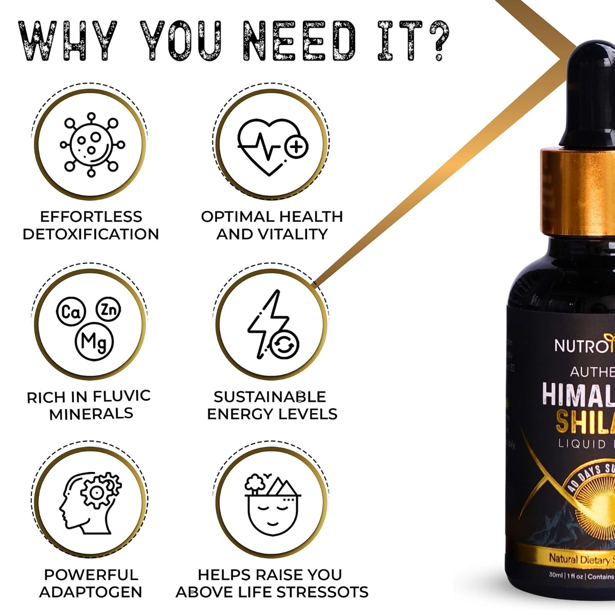 Himalayan Shilajit drops for wellness