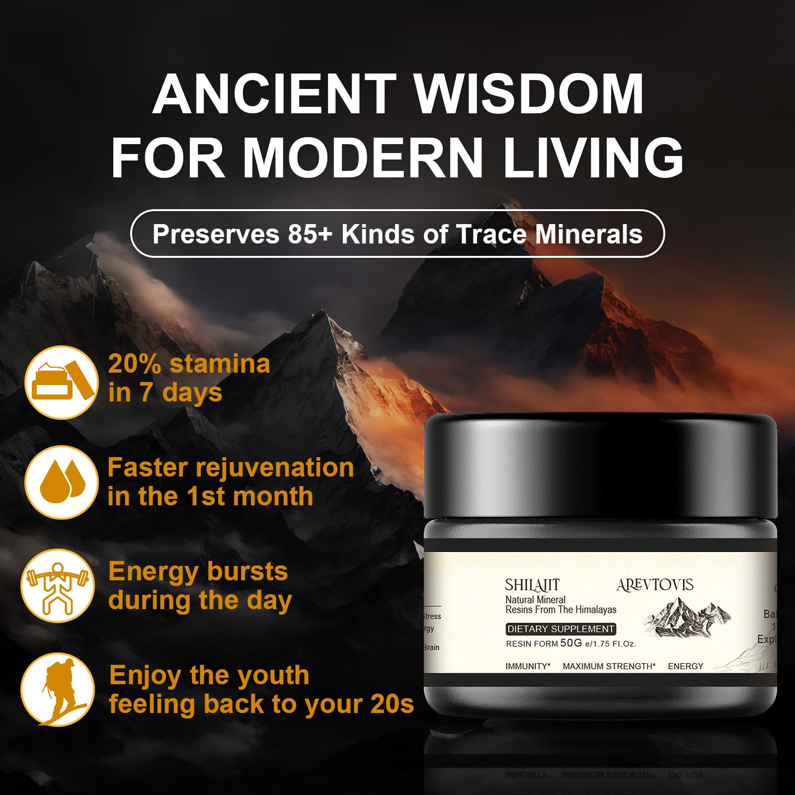 Himalayan Shilajit for enhanced wellness