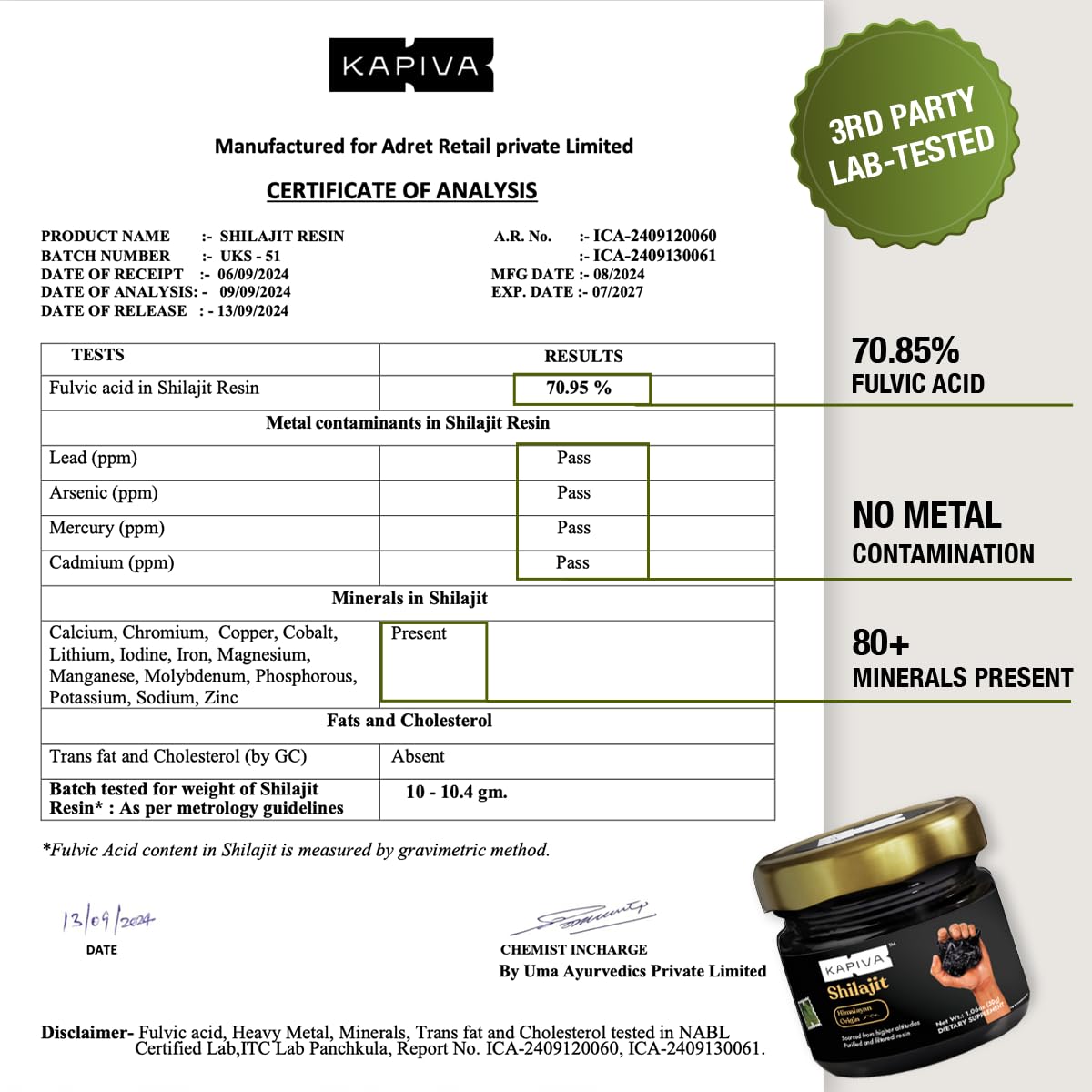 Himalayan shilajit for health