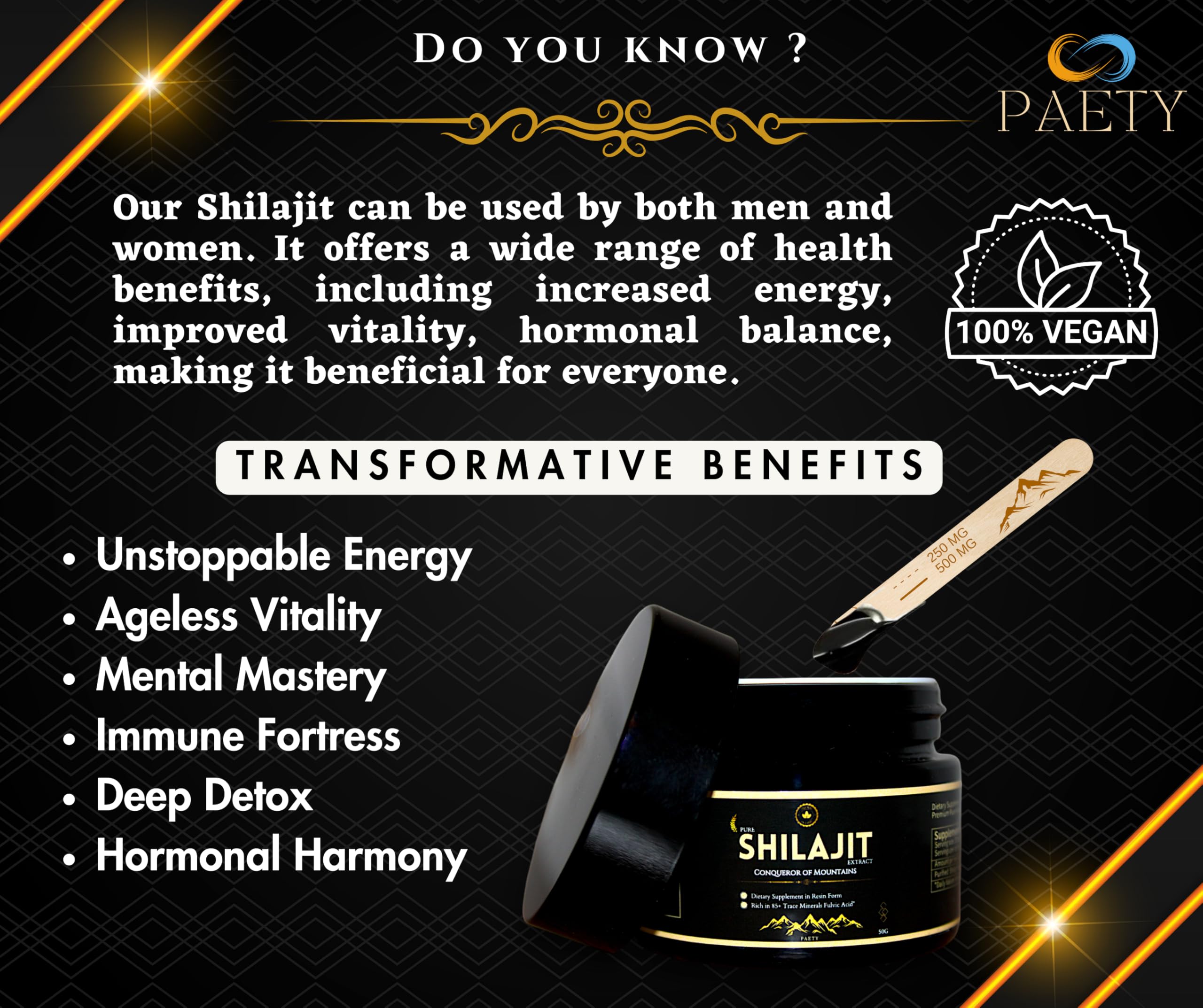 Himalayan shilajit for overall health