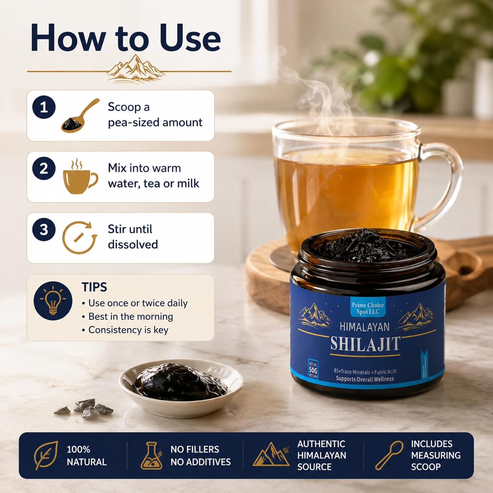 Himalayan Shilajit for vitality