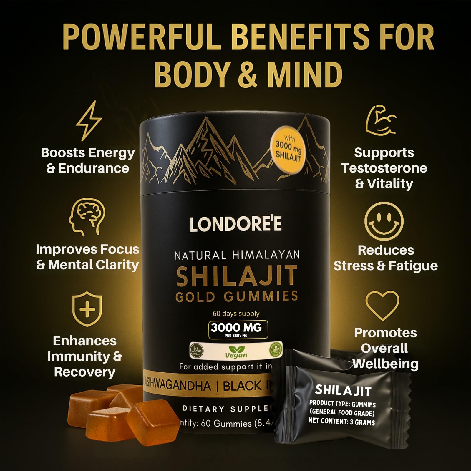 Himalayan Shilajit gummies for immunity