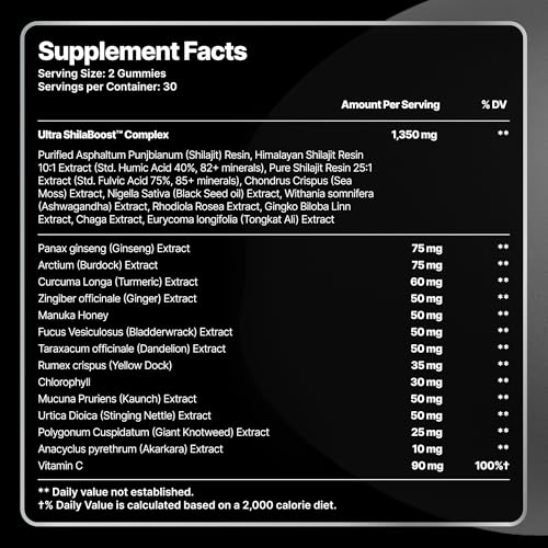 Himalayan shilajit gummies for stress relief
