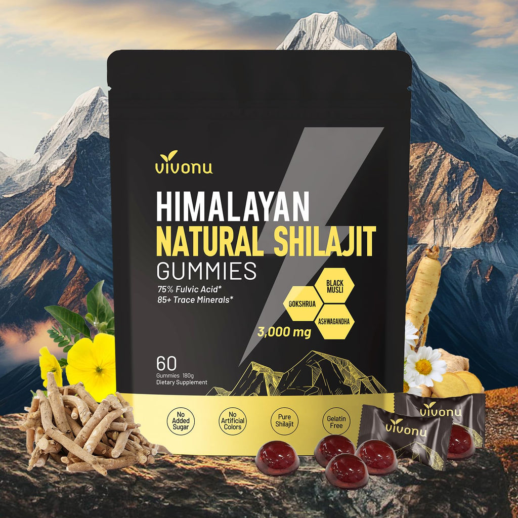 Himalayan Shilajit gummies with trace minerals