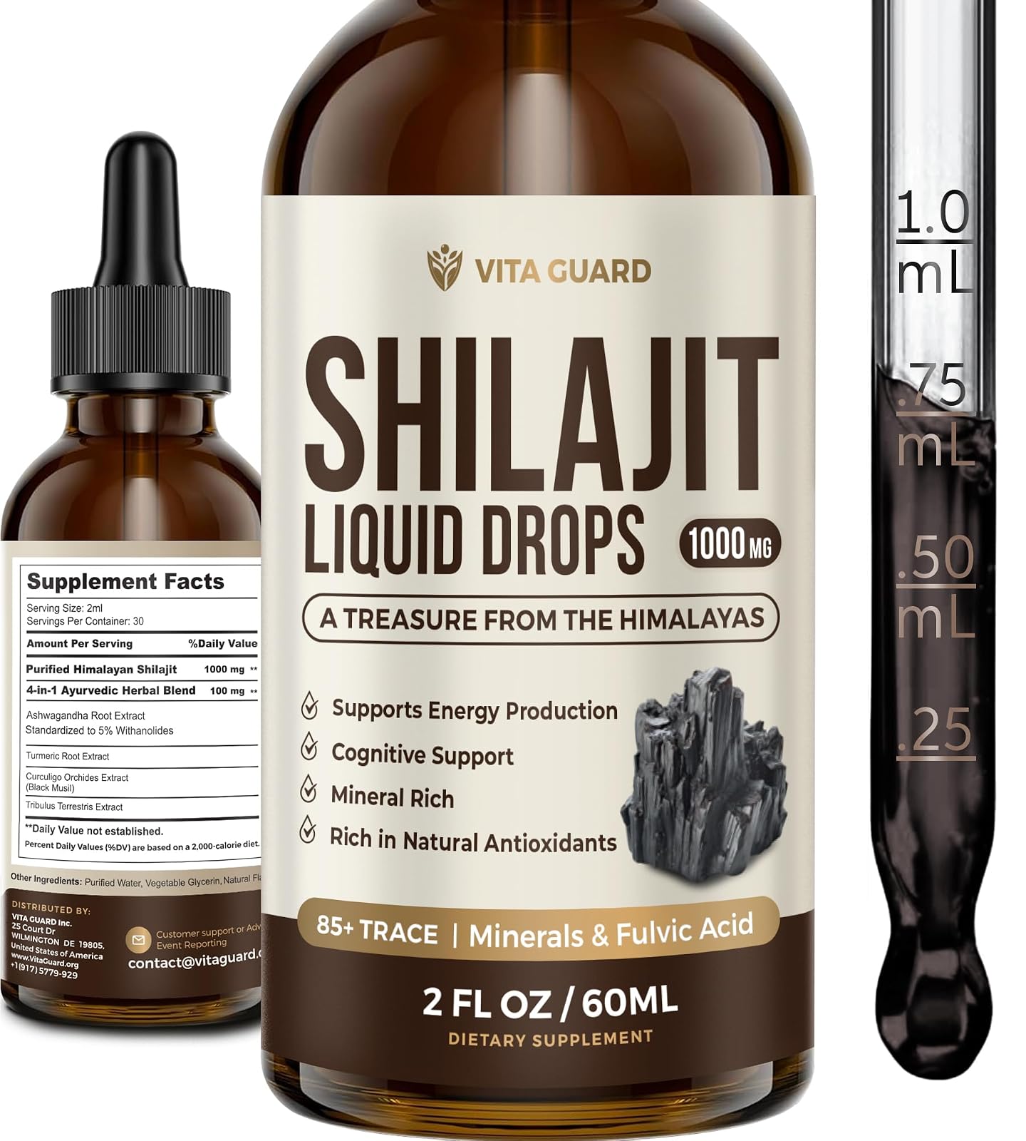 Himalayan Shilajit liquid drops benefits
