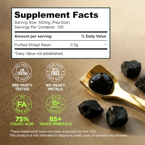 Himalayan shilajit resin for overall health