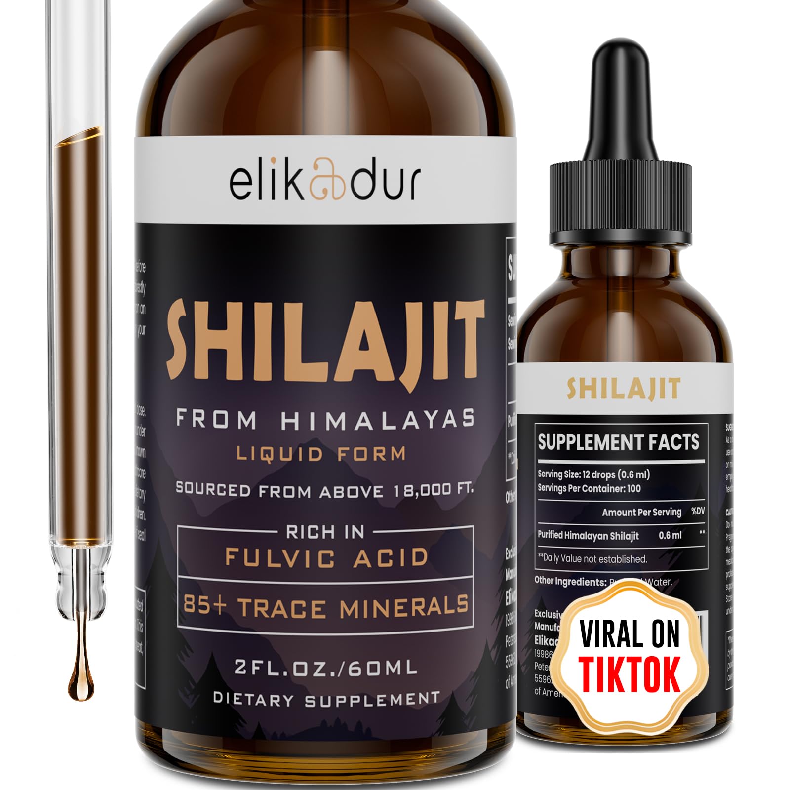 Himalayan Shilajit resin supplement
