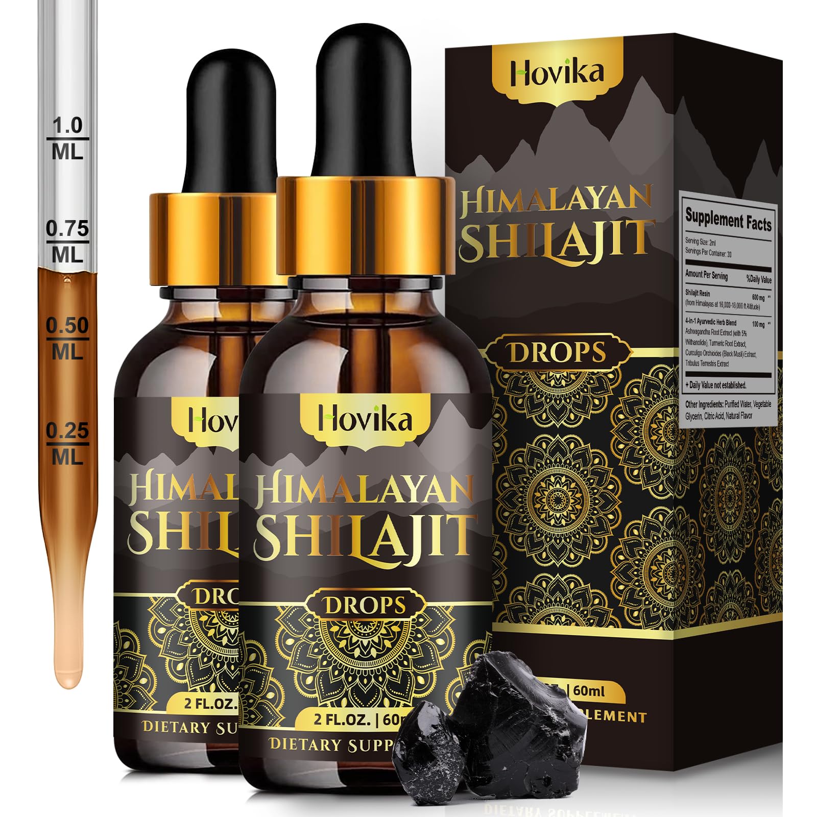 Himalayan Shilajit trace minerals drops