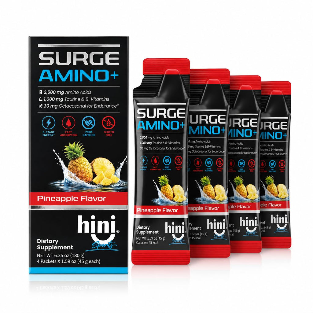 HINI Surge Amino+ energy gel packets
