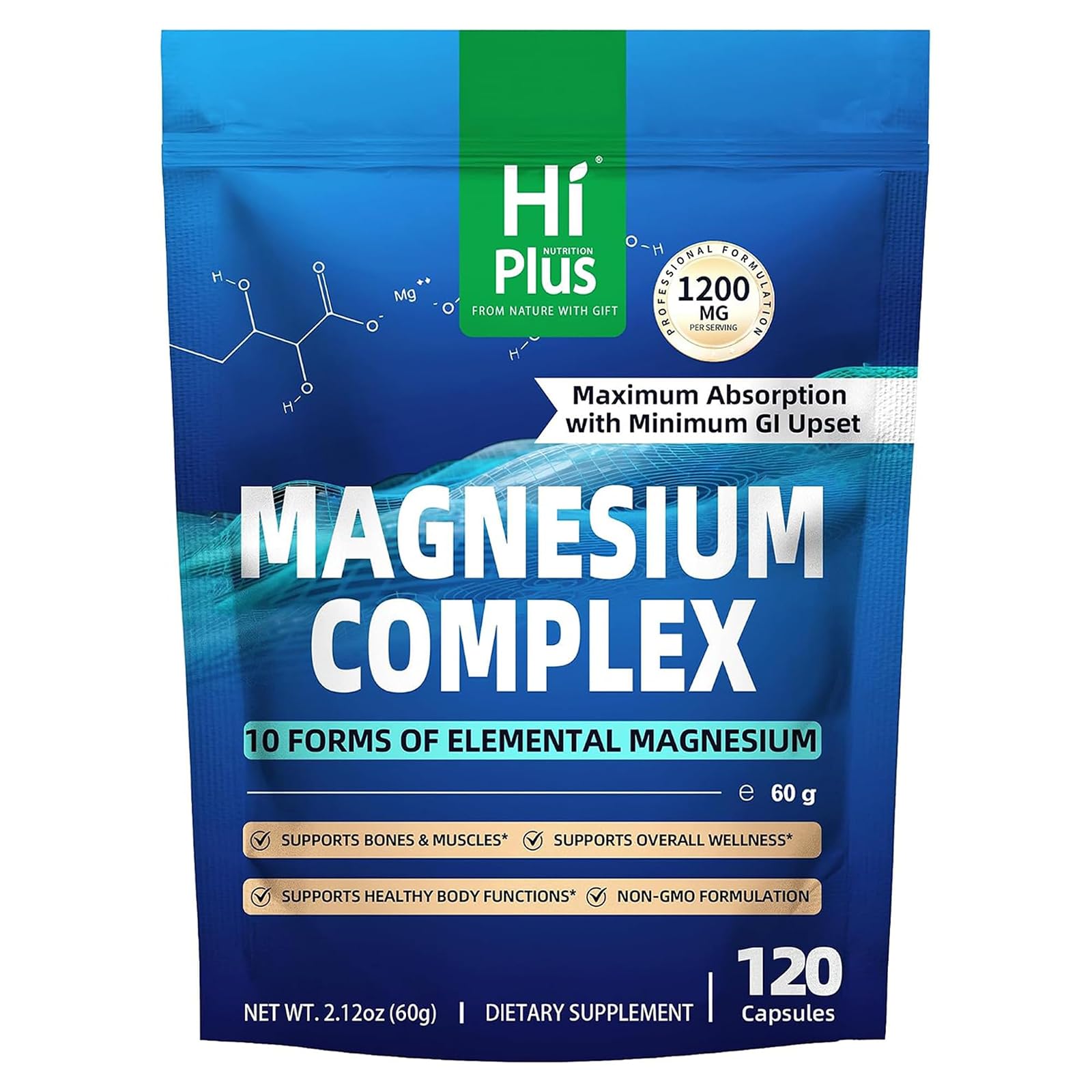 HiPlus Magnesium Complex vegan capsules