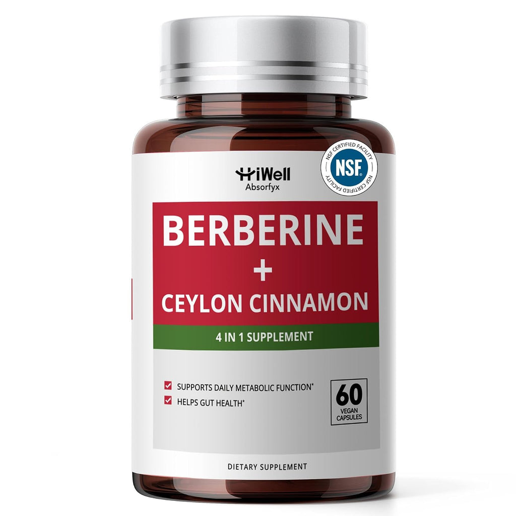 HiWell Berberine with Ceylon Cinnamon capsules