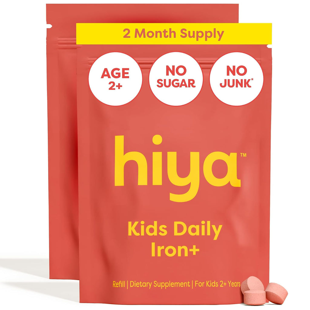 Hiya Iron+ chewable tablets for kids