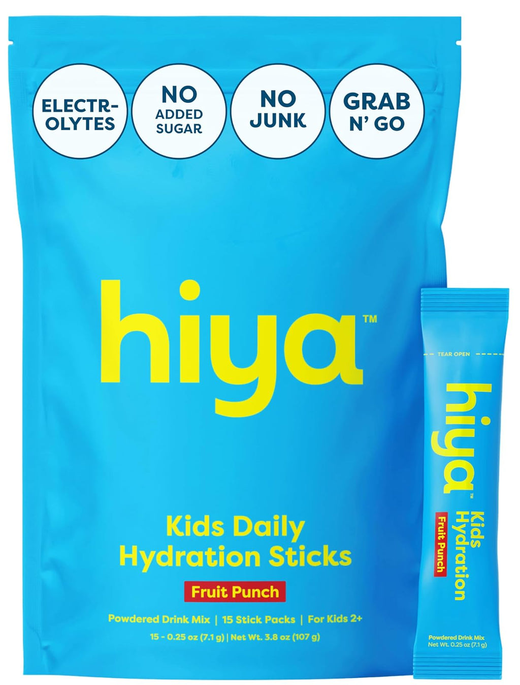 HIYA kids hydration electrolyte sticks