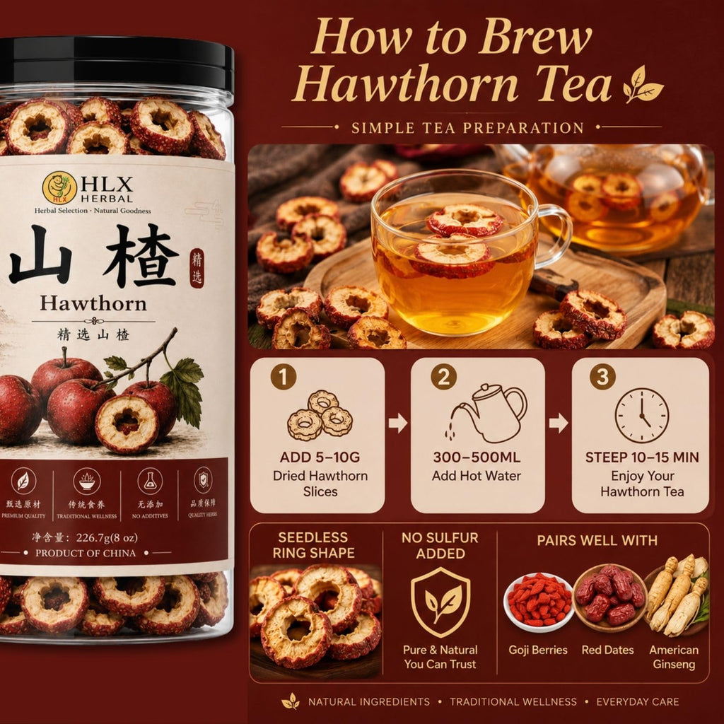 HLX hawthorn berry slices health benefits