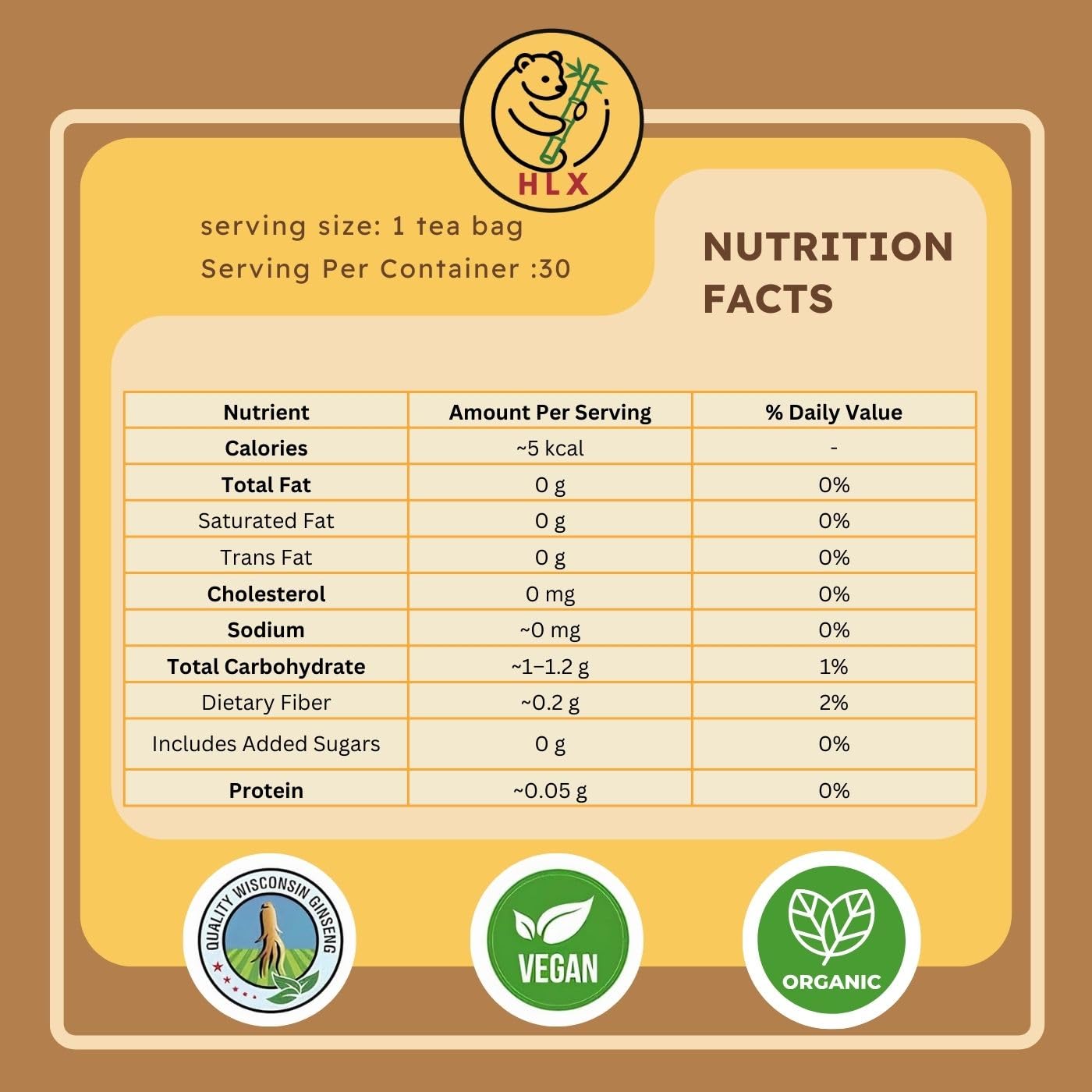 HLX herbal tea for vitality