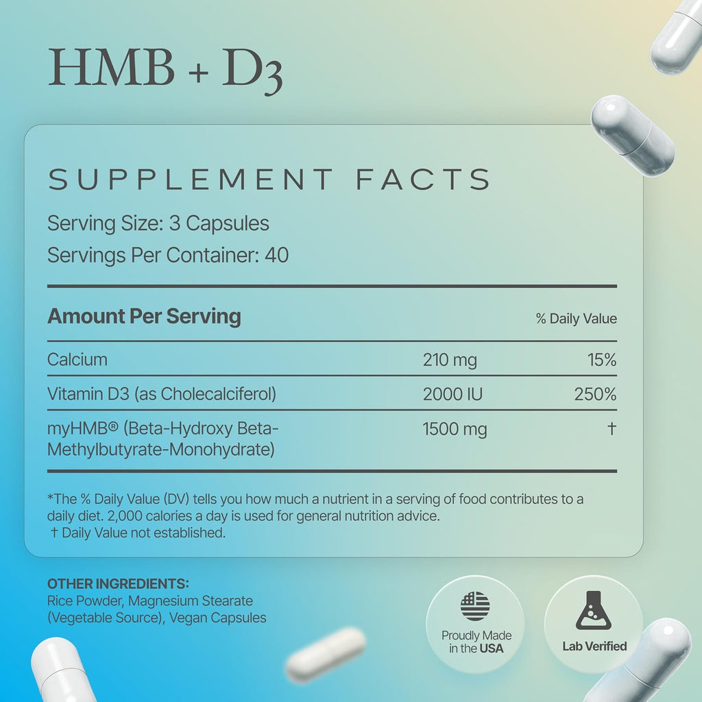 HMB and vitamin D3 for athletes