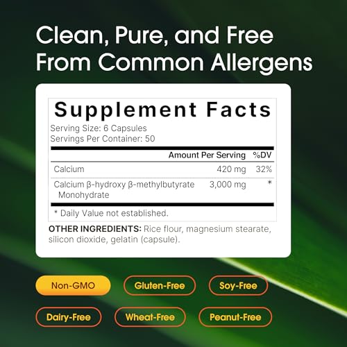 HMB capsules for muscle support