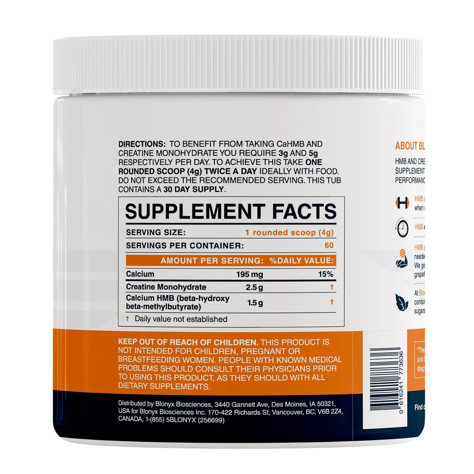HMB creatine supplement for athletes