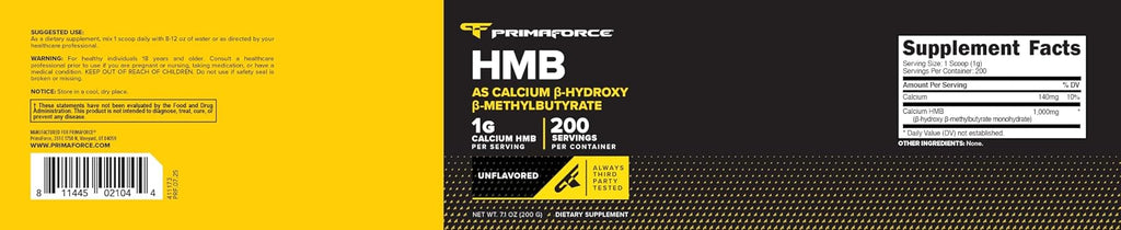 HMB powder for athletic performance boost