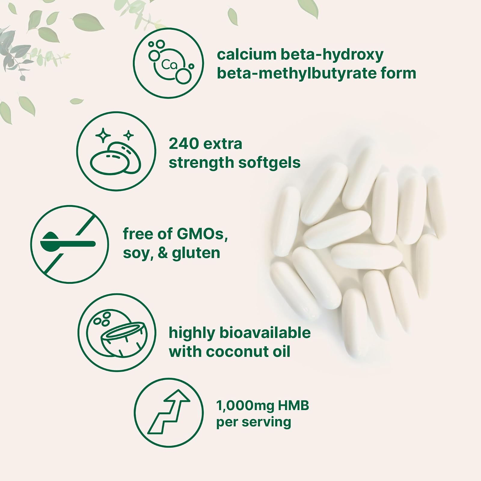 HMB softgels for women's health