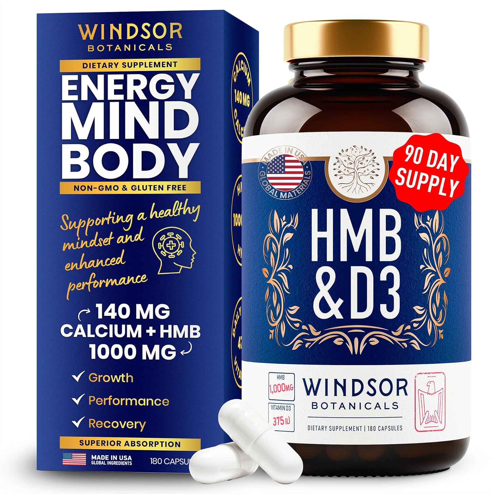 HMB vitamin D capsules for immunity