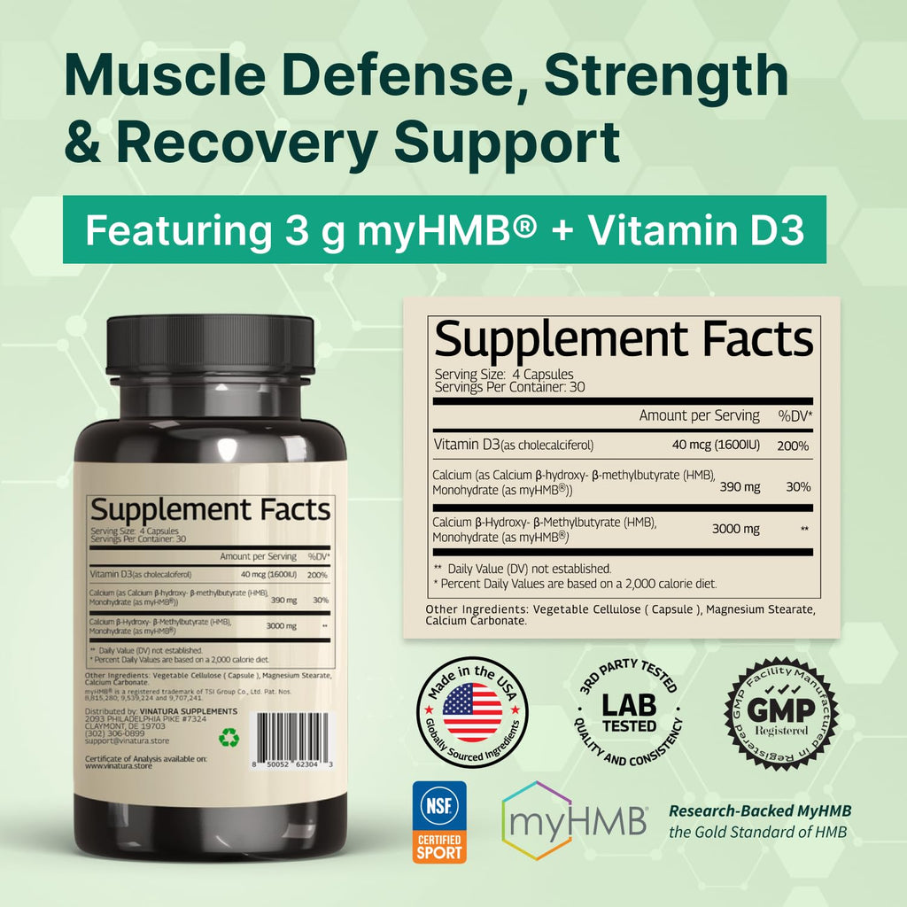 HMB with vitamin D benefits
