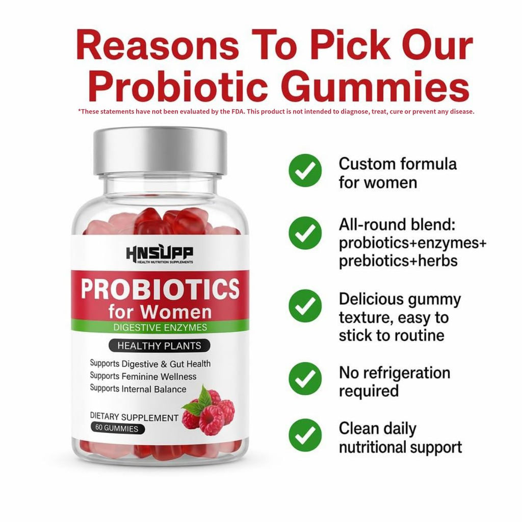 HNSUPP probiotic gummies for daily wellness