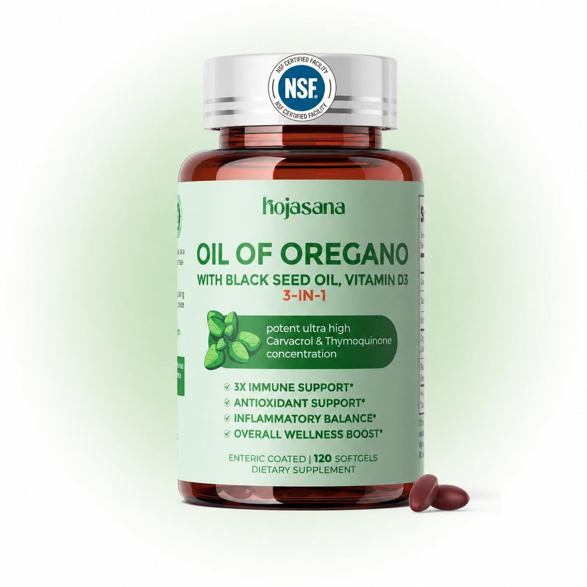 HojaSana oregano oil softgels