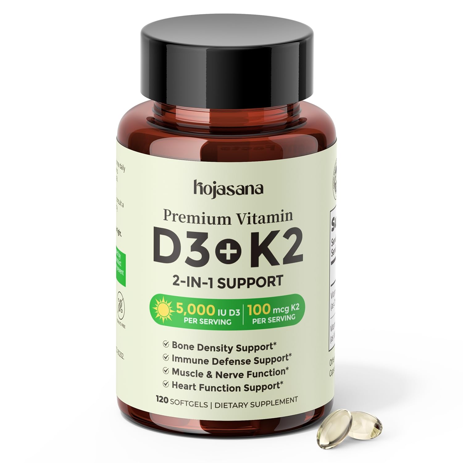 HojaSana Vitamin D3 K2 benefits