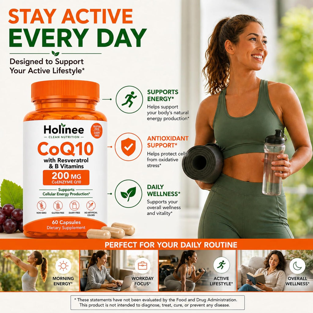 Holinee CoQ10 antioxidant benefits